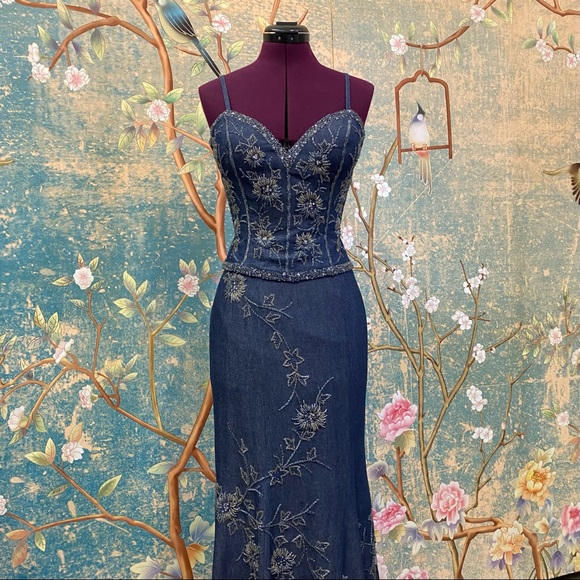 Mike Benet | Dresses | Nwt Mike Benet Formals Two Piece Beaded Dress ...